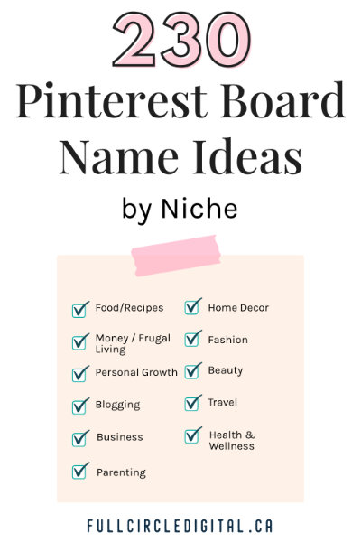 How To Create Pinterest Board Names That Drive Traffic